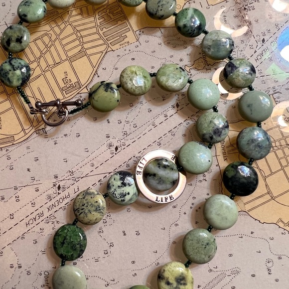 Stardancer | Jewelry | Handmade Green Serpentine Necklace With ...